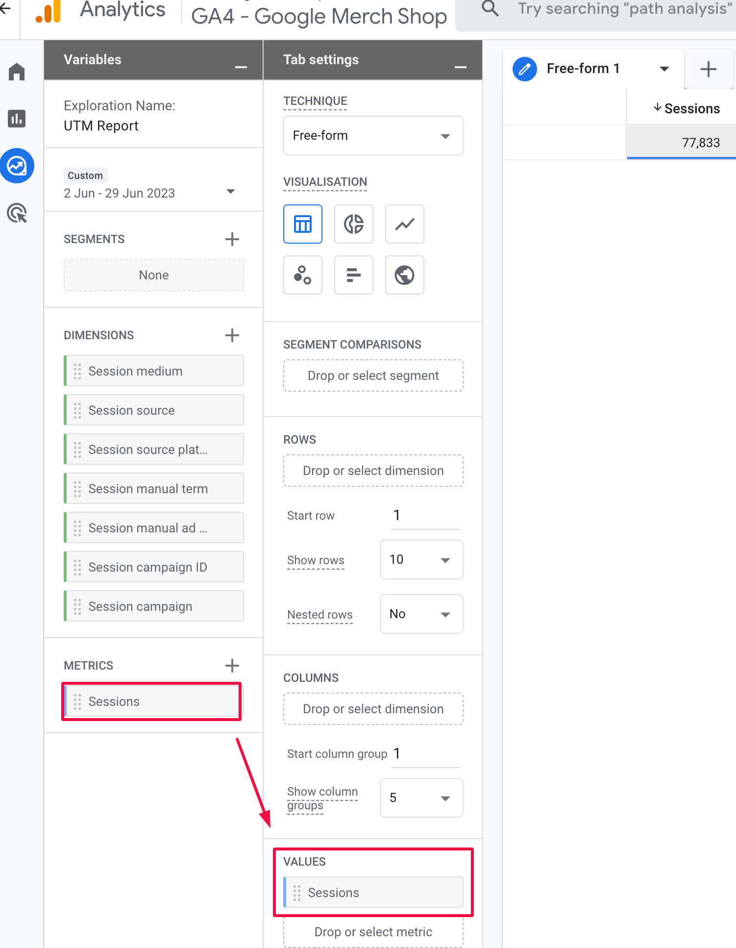 UTM parameters in Google Analytics 4 (GA4)