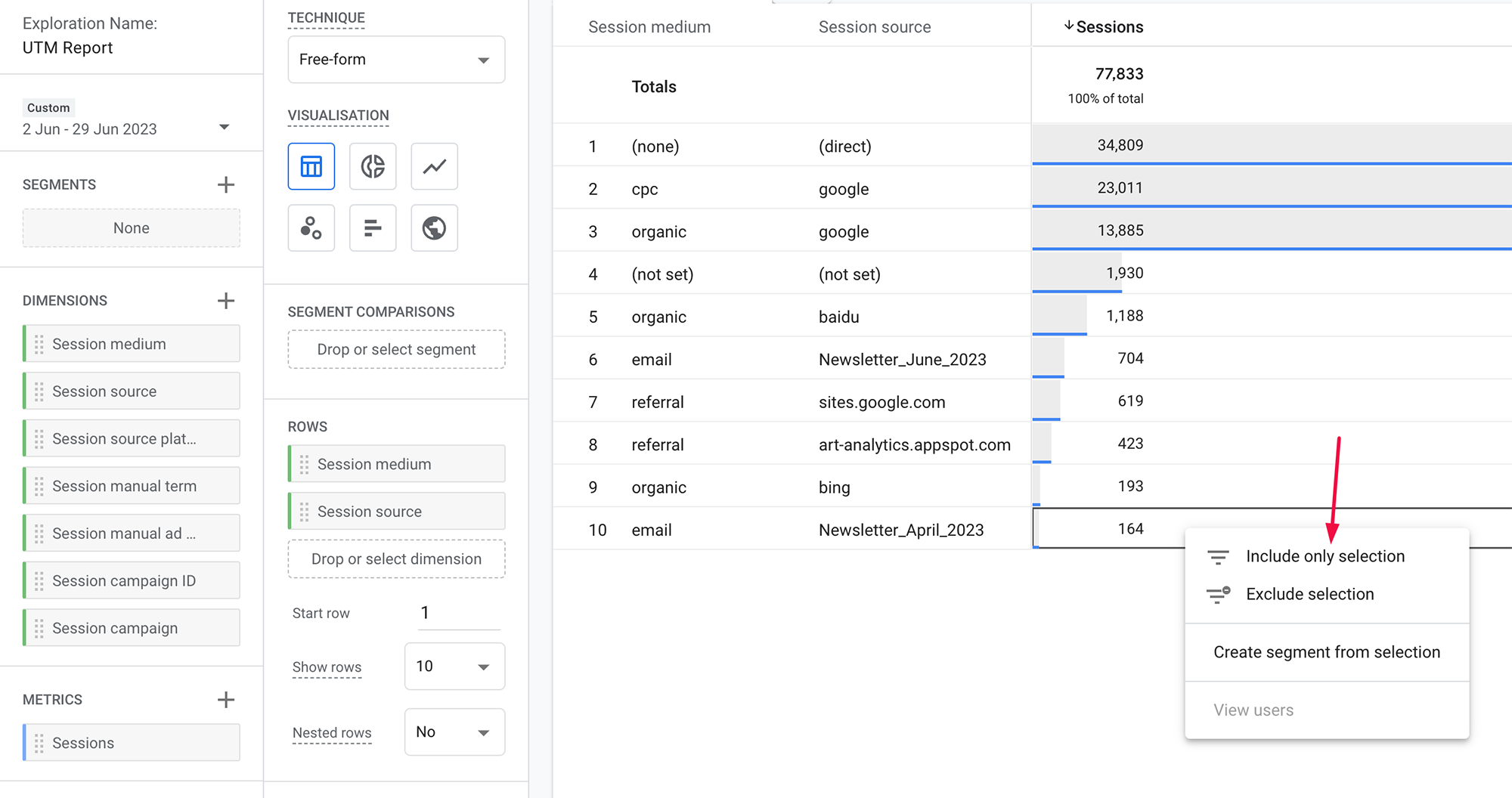 UTM parameters in Google Analytics 4 (GA4)