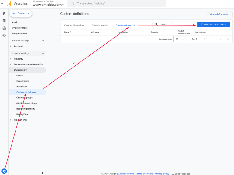 Calculated Metrics in Google Analytics 4 (GA4)
